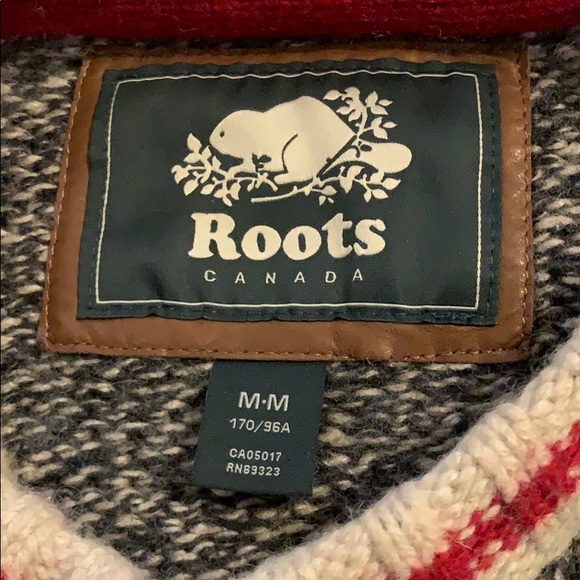 Roots | Sweaters | Roots Classic Knit Sweater With Leather Elbow Pads ...